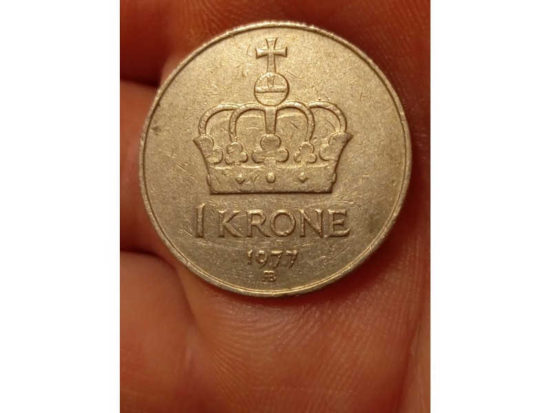 1 krone 1977g. Norveska
