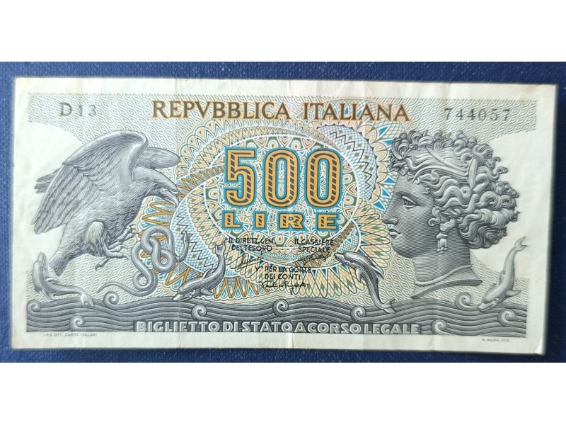 Italija - 500 lira - 1966
