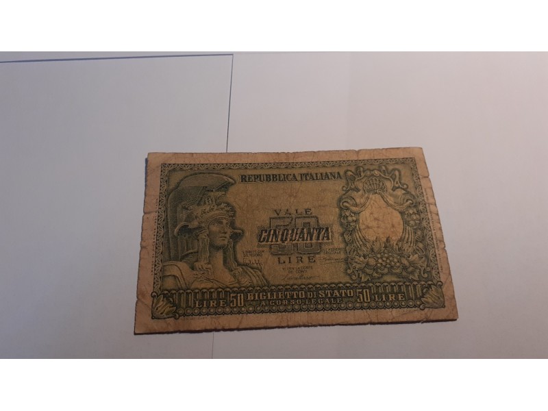 ITALIJA - 50 LIRA - 1951