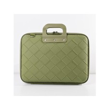 FASHION Intrecciato Torba za laptop 16'' zelena