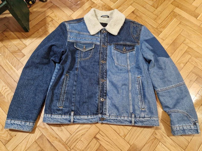 Desigual NOVA muska patchwork teksas jakna L -XL