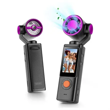 F21 2-IN-1 HANDHELD CAMERA WITH AIR COOLER FAN