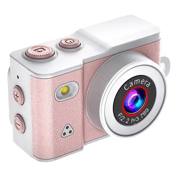 A86 1080P HD MINI KEYCHAIN CAMERA WITH TOUCH SCREEN - PINK