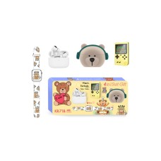 MS MOBILE Karler bass k718-combo set (mini watch, konzola, tws bluetooth slusalice + futrola za slusalice medved) ( IT1218 )