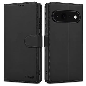 GOOGLE PIXEL 11/11 PRO TECH-PROTECT WALLET CASE W. MAGNET & STAND - BLACK
