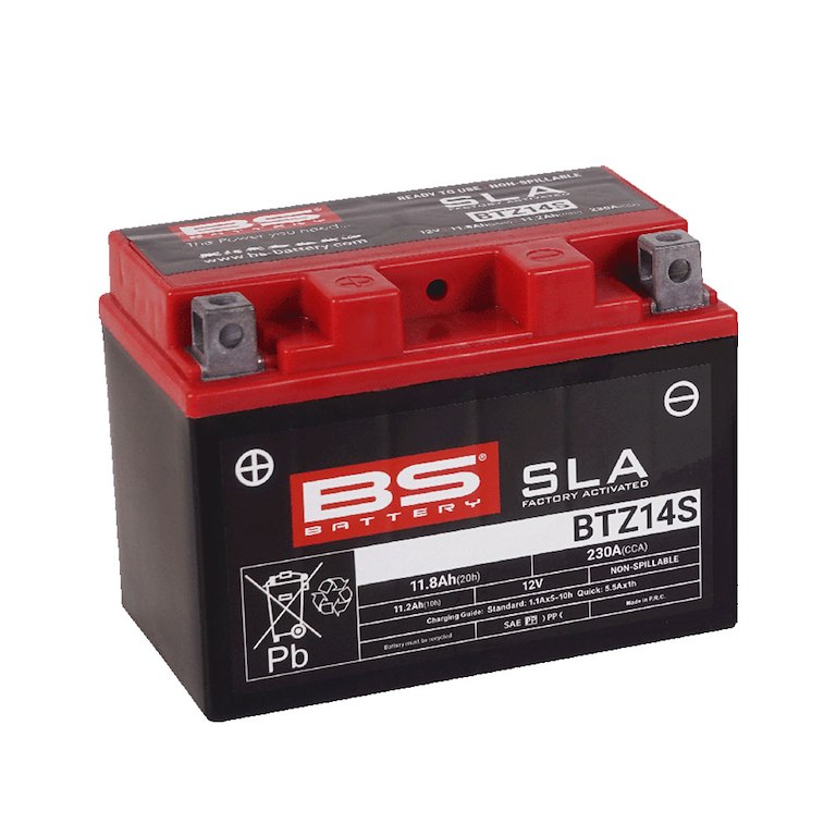 Akumulator BS 12V 11.2Ah SLA BTZ14S-FA levi (150x87x110) 230A