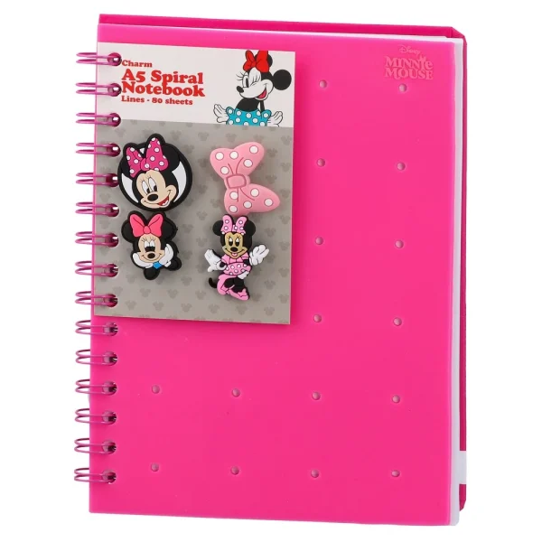 Charm, sveska sa spiralom, A5, dikto, 80 lista, Minnie Mouse