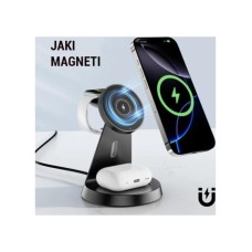 3G Desktop držač za mobilni telefon magnetic ZJ02 3u1 (wireless punjac za mobilni telefon, slusalice i Apple smart watch)