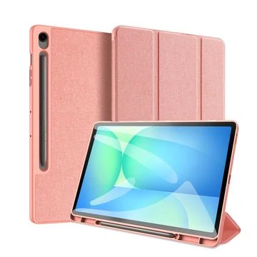 SAMSUNG GALAXY TAB S10 FE+ DUX DUCIS DOMO TRI-FOLD SMART FOLIO CASE (OPEN-BOX SATISFACTORY) - PINK