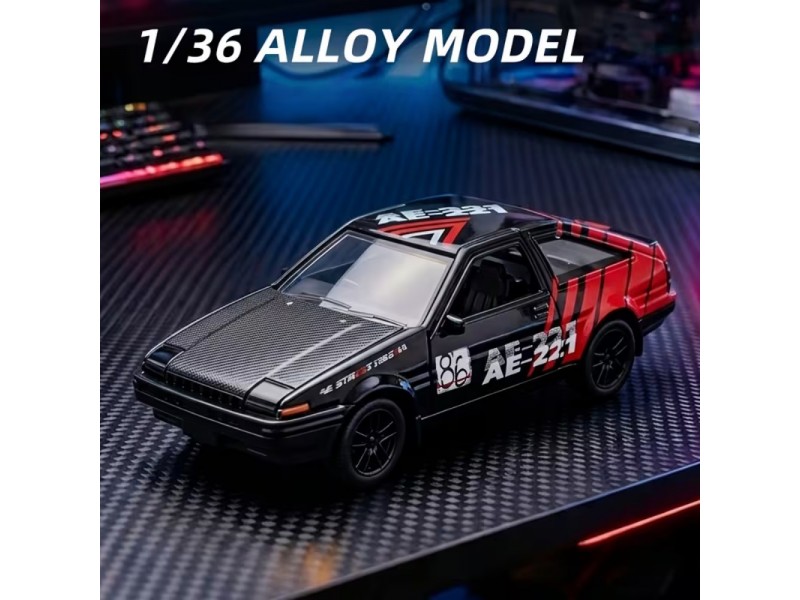 1:36 Toyota Trueno AE86, crni