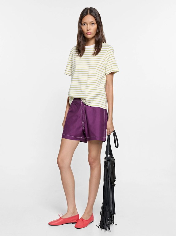 COTTON T-SHIRT WITH STRIPES