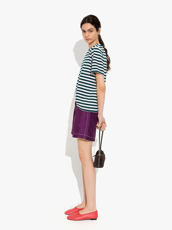 COTTON T-SHIRT WITH STRIPES