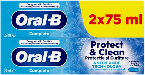 Oral-B
Complete Protect & Clean pasta za zube, 2x75ml, 150 ml