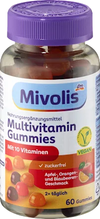 Mivolis
Multivitaminske gumene bombone, 60 kom
Dodatak ishrani