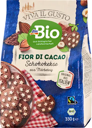 dmBio
VIVA IL GUSTO FIOR DI CACAO keks sa kakaom i lešnik pastom, 350 g