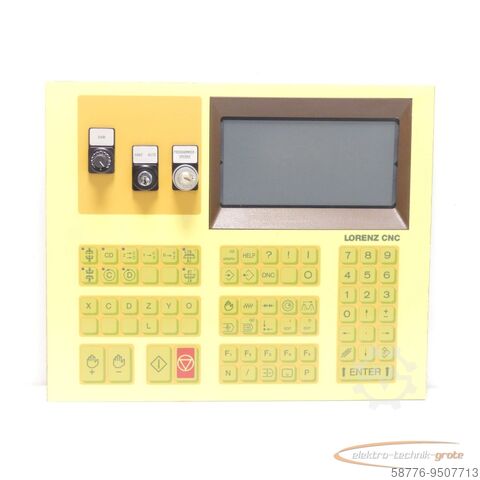 Komponenta
BWO Lorenz CNC 785 Bedienfeld und Display 082205 SN: 4935.001 P2