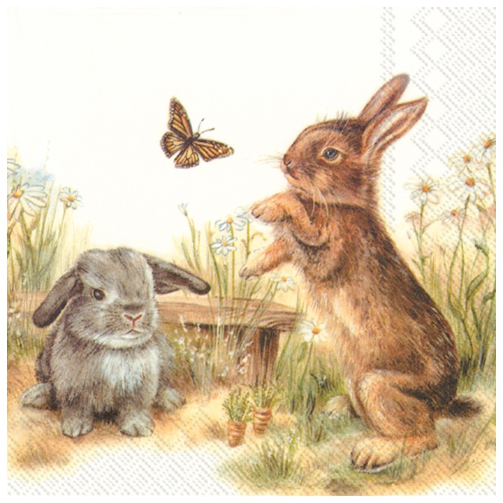 Salvete za dekupaž Bunny - 1 komad