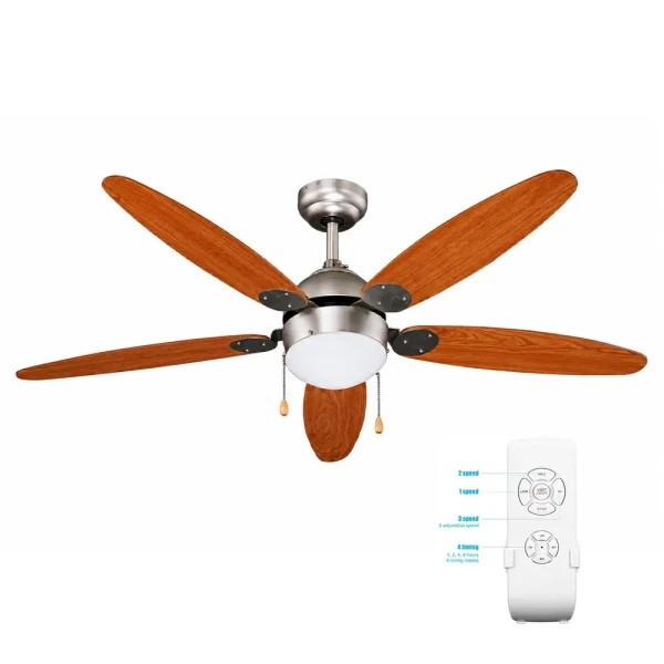 KENO Plafonski ventilator KE-63CR sa daljinskim i svetlom