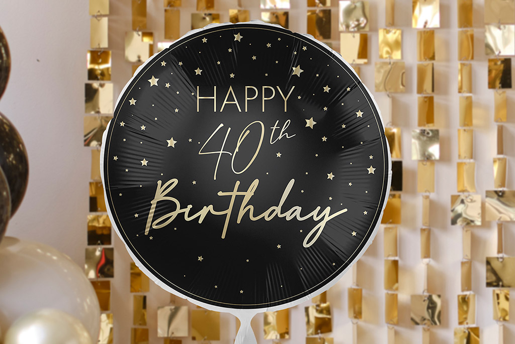 HAPPY 40TH BIRTHDAY – 46CM