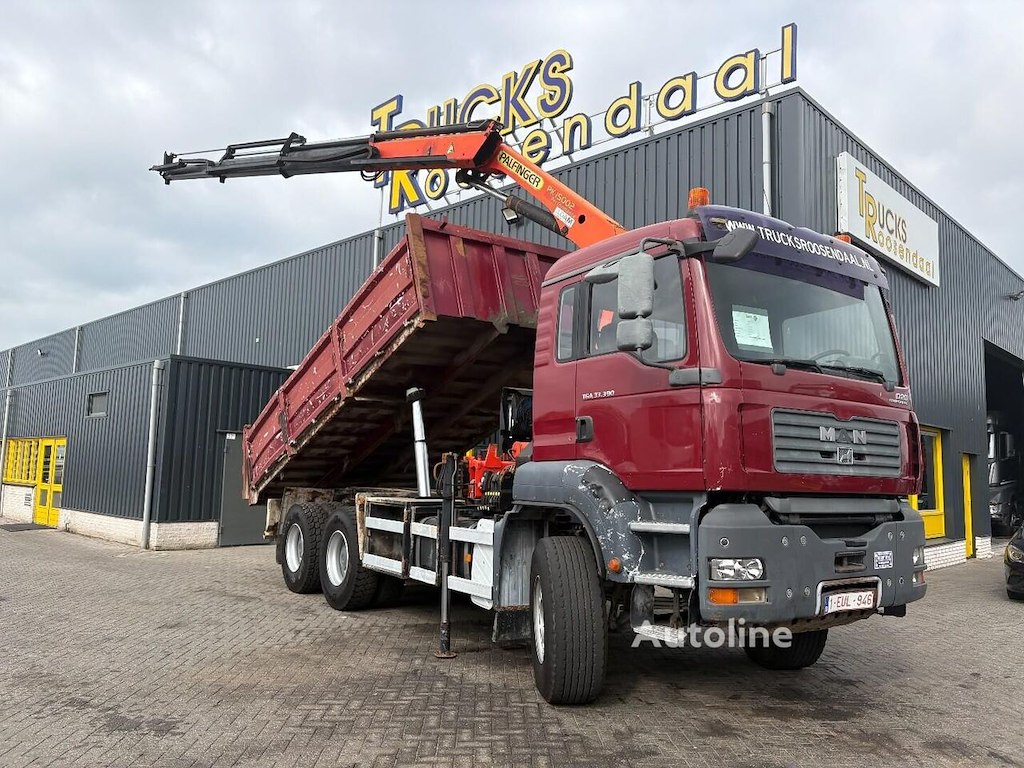 MAN TGA 33.390 + 6x4 + PK15002 + TIPPER + MANUAL + SPRING + 33T kiper