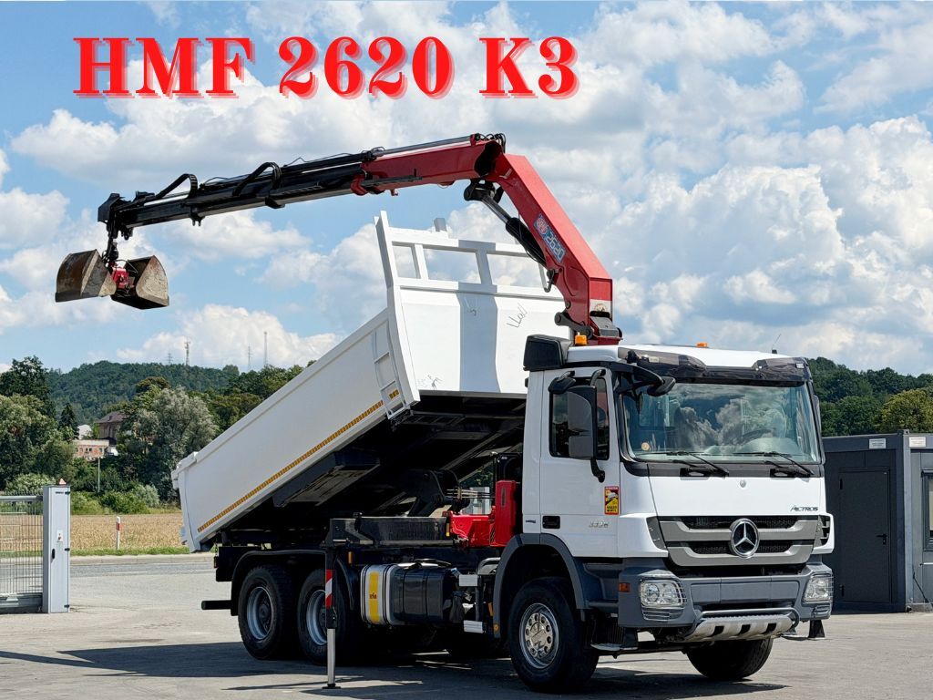 Mercedes-Benz ACTROS 3336* KIPPER 5,10 m + KRAN/FUNK * 6x4 kiper