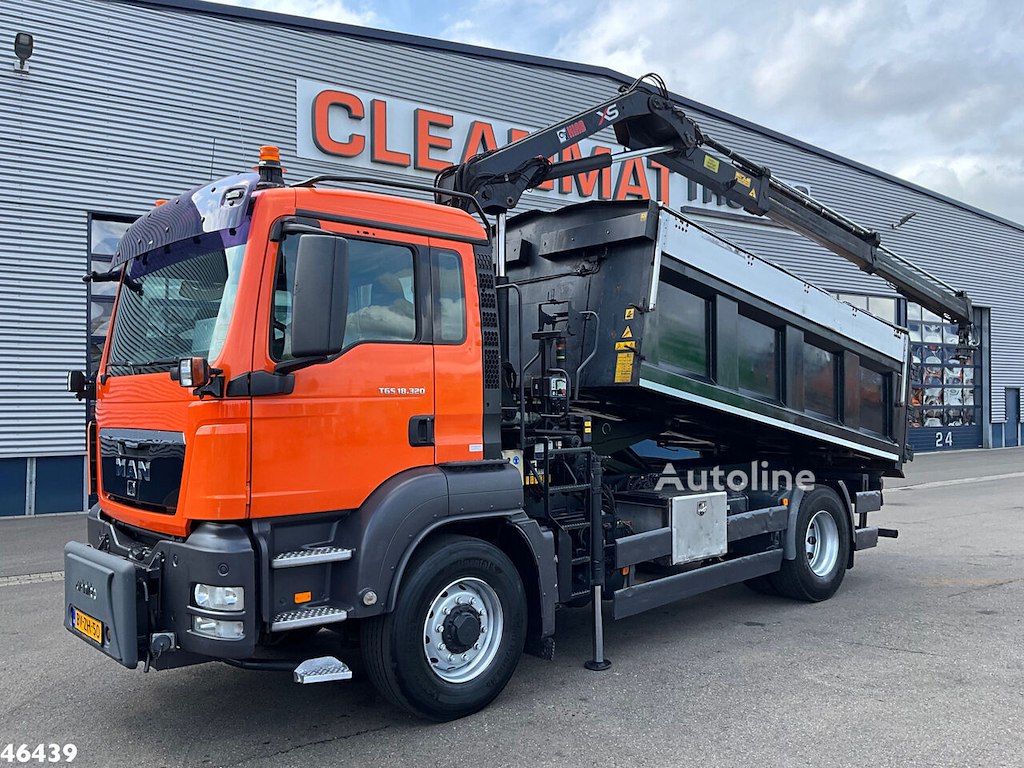MAN TGS 18.320 4x4 Hiab 11 Tonmeter laadkraan kiper