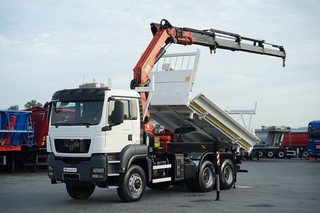 MAN TGS 26.440 / 6x4 / WYWROTKA 2 STRONNA / HYDROBURTA / BORDMATIC + kiper