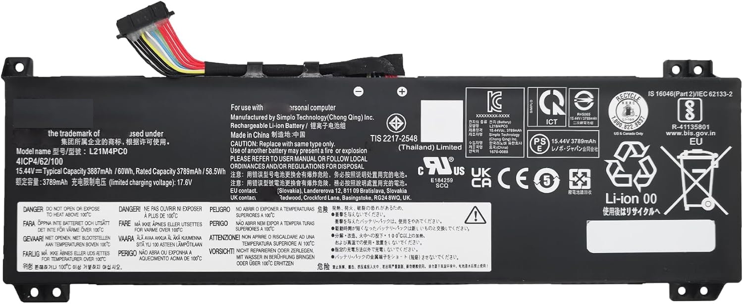 Baterija za laptop Lenovo Legion 5-15IAH7 5-15ARH7 5-15ARH7H / IdeaPad Gaming 3-15IAH7 3-15ARH7 Series