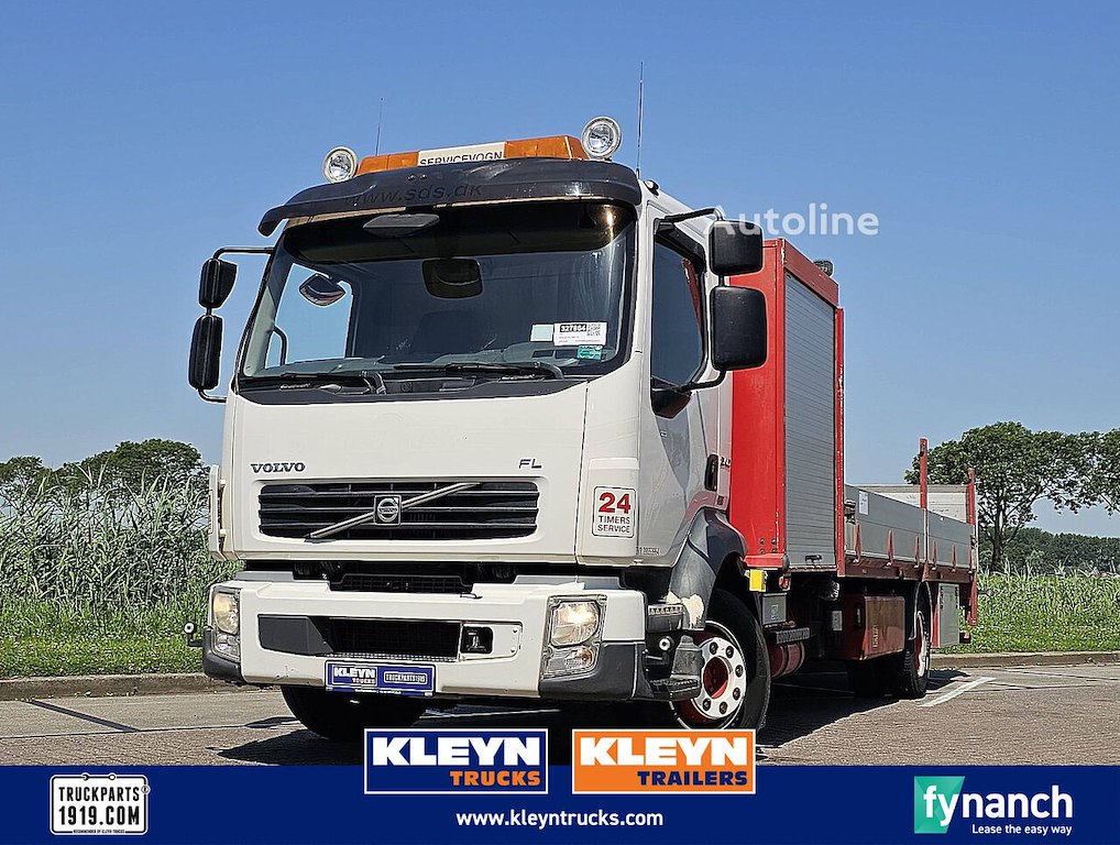 Volvo FL 240.12 MANUAL HIAB 033T kamion s ravnom platformom
