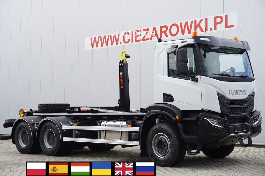 Novi IVECO T-Way AD380T46 / 6x4 / 2026 / no mileage / HIAB 26t hooklift / D kamion rol kiper