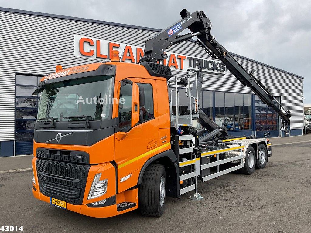 Volvo FM 430 HMF 23 Tonmeter laadkraan kamion rol kiper