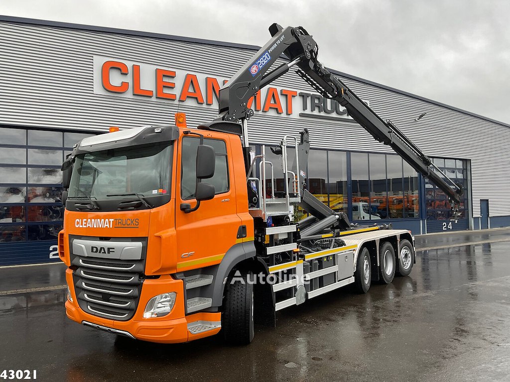 DAF FAQ CF 430 HMF 28 Tonmeter laadkraan kamion rol kiper