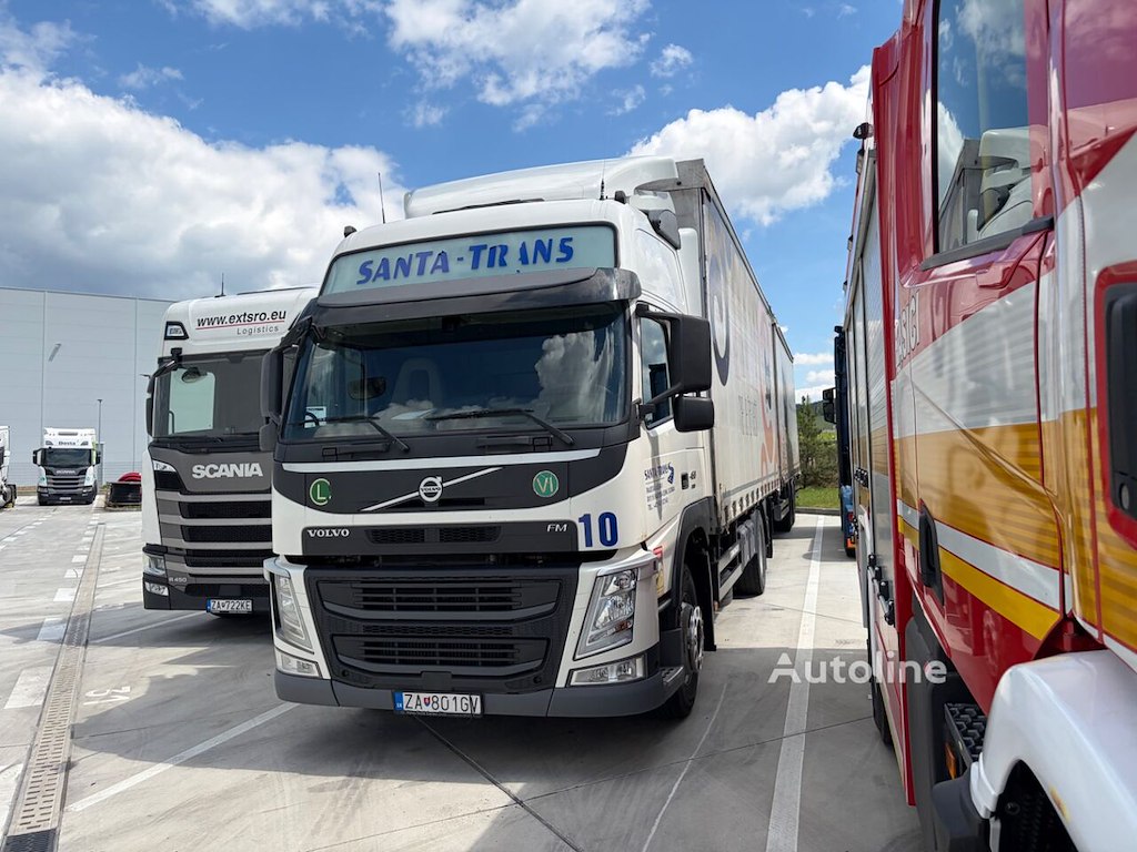 Prodaje se Volvo FM 460 kamion sa kliznom ceradom na aukciji + prikolica sa kliznom ceradom