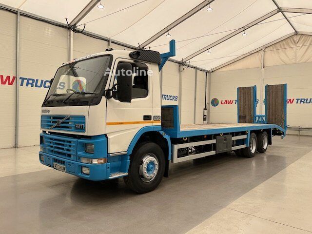 Volvo FM7 250 6x2 Flatbed Beavertail Manual autotransporter