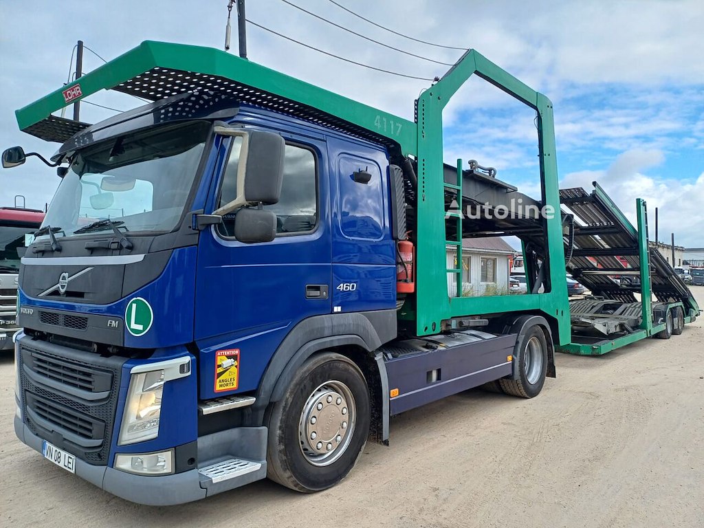 Volvo FM 460 autotransporter + prikolica autotransportera