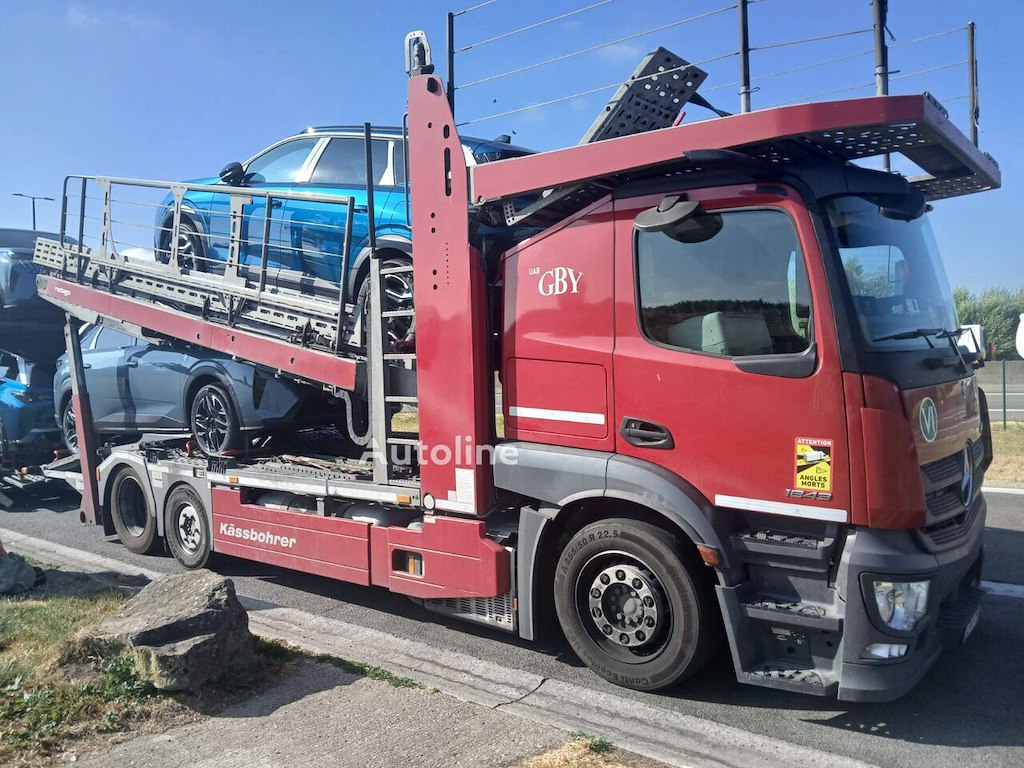 Mercedes-Benz Actros 1843 + Kassbohrer 2021 autotransporter + prikolica autotransportera