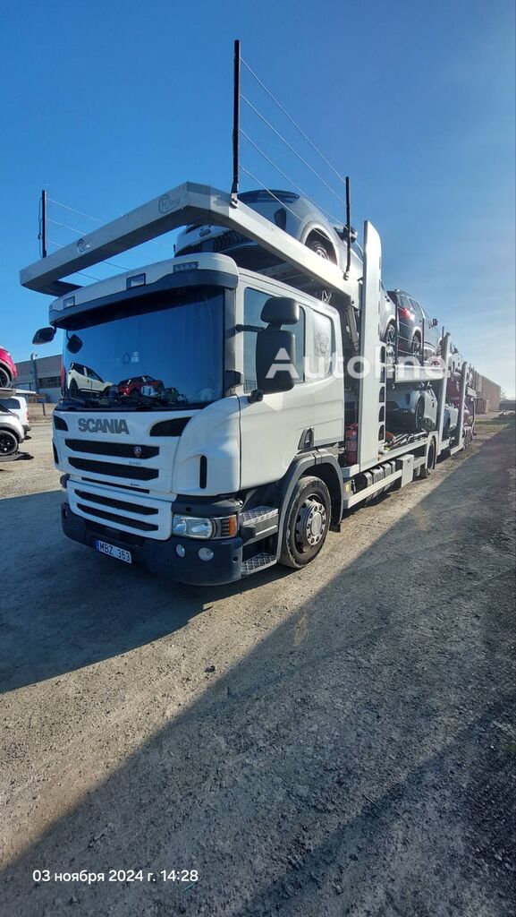 Scania P410 + Rimo PL7 autotransporter + prikolica autotransportera
