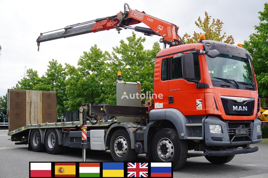 MAN TGS 35.360 E6 8×2 / FASSI F235A.2.22 crane / remote control / 10 šlep auto