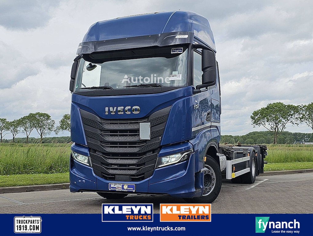 IVECO S-WAY AS260S48 6X2 STEER INTARDER vozilo za prevoz kontejnera