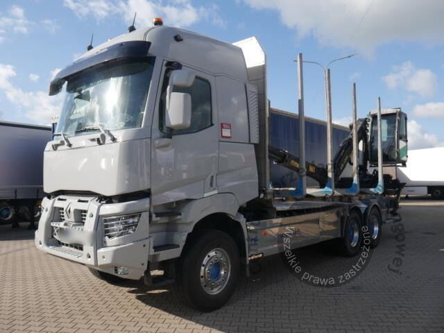 Renault VP K520 6x4 Medium / Tajfun LIV 120 K crane / 120 tho. km! / 202 kamion za prevoz drva