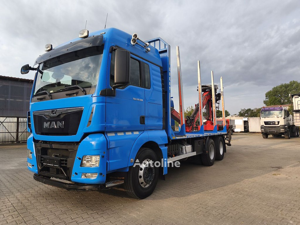 MAN TGX 26.500 Holz-LKW TÜV NEU Holztransporter m Palfinger (16) kamion za prevoz drva