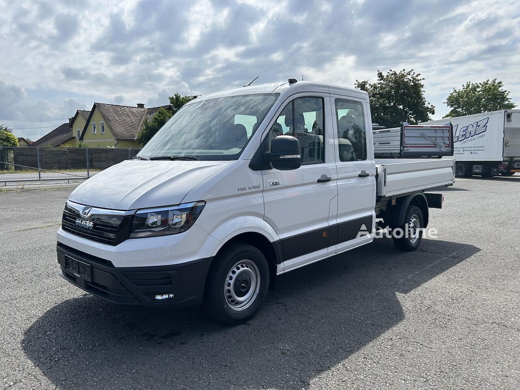 Novi MAN TGE 3.180 DoKa Pritsche ALLRAD - DIFF L3 kamion s ravnom platformom < 3.5t
