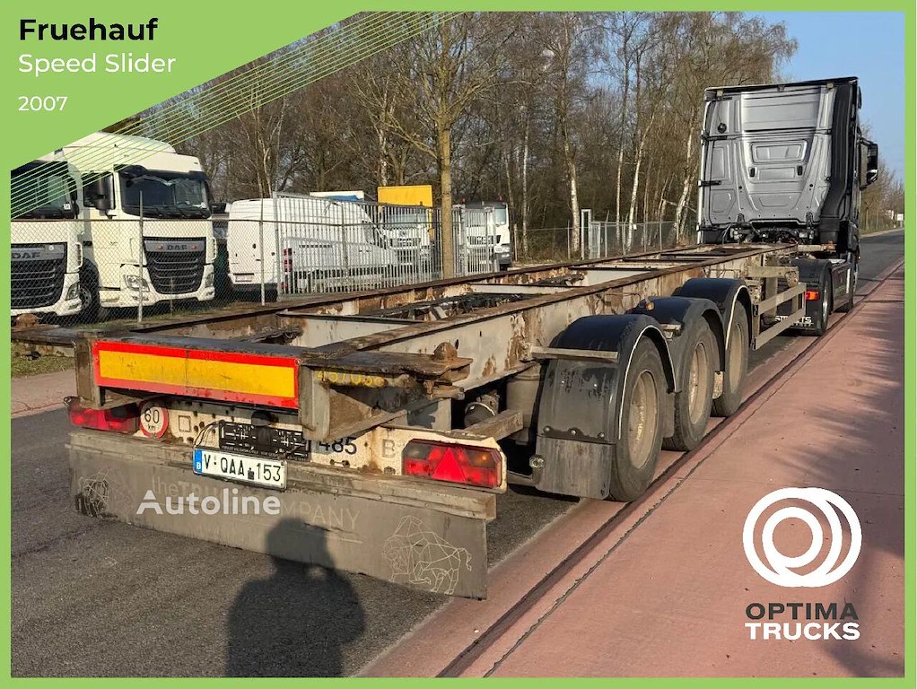 Fruehauf Containertransport poluprikolica za prevoz kontejnera