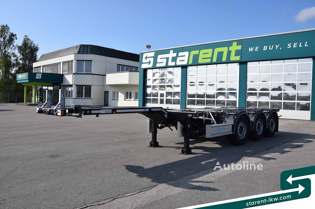 Nova D-Tec D-TEC Flexitrailer LS ADR, Front – Mittel – Heckausschub, 1x20-4 poluprikolica za prevoz kontejnera