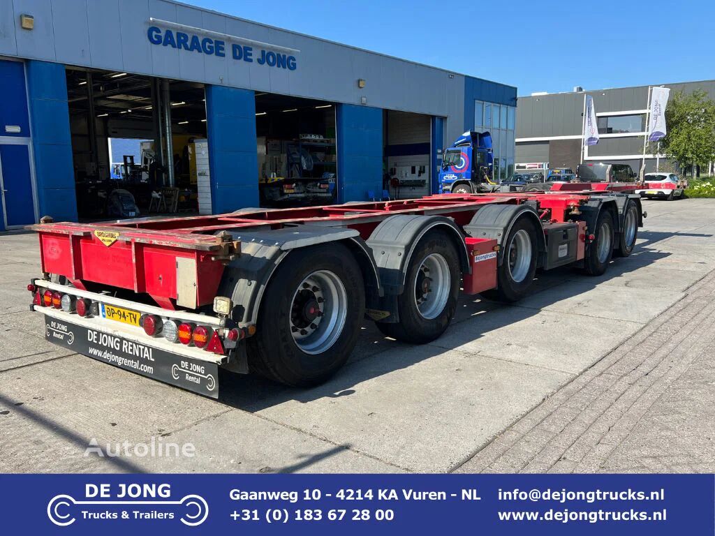 Broshuis 2 Connect 5 AKCC / 5 Axles / 3x Steering / 4x Lift Axle poluprikolica za prevoz kontejnera