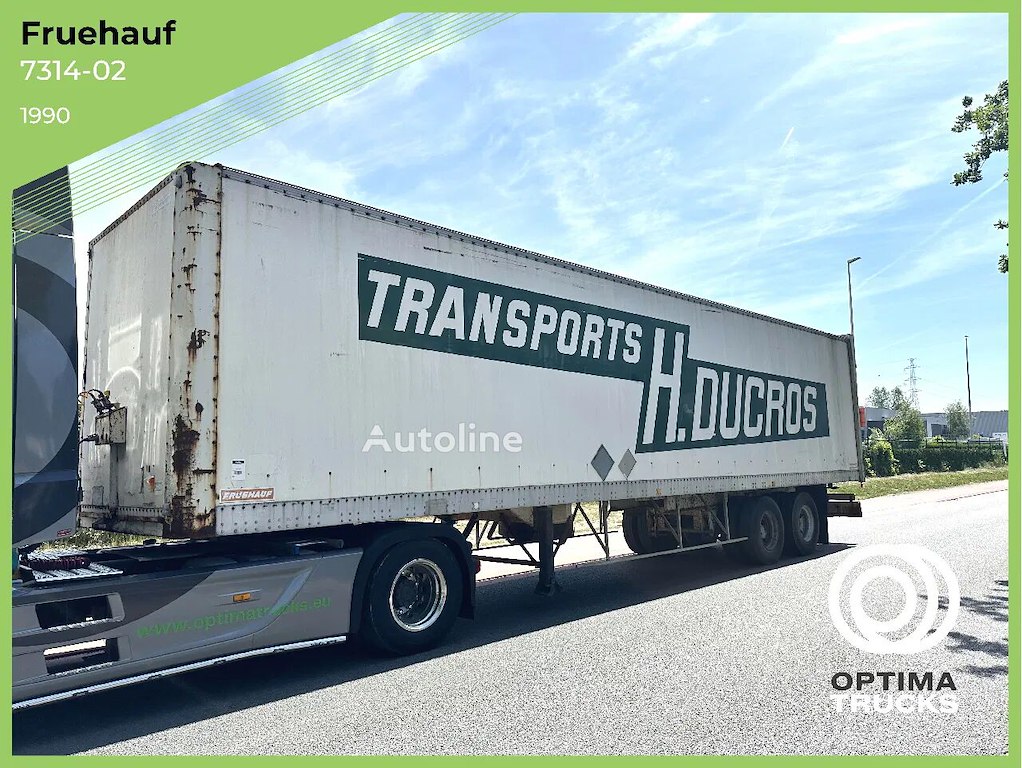 Fruehauf 7314-02 LAMMES/BLATT/SPRING furgon poluprikolica