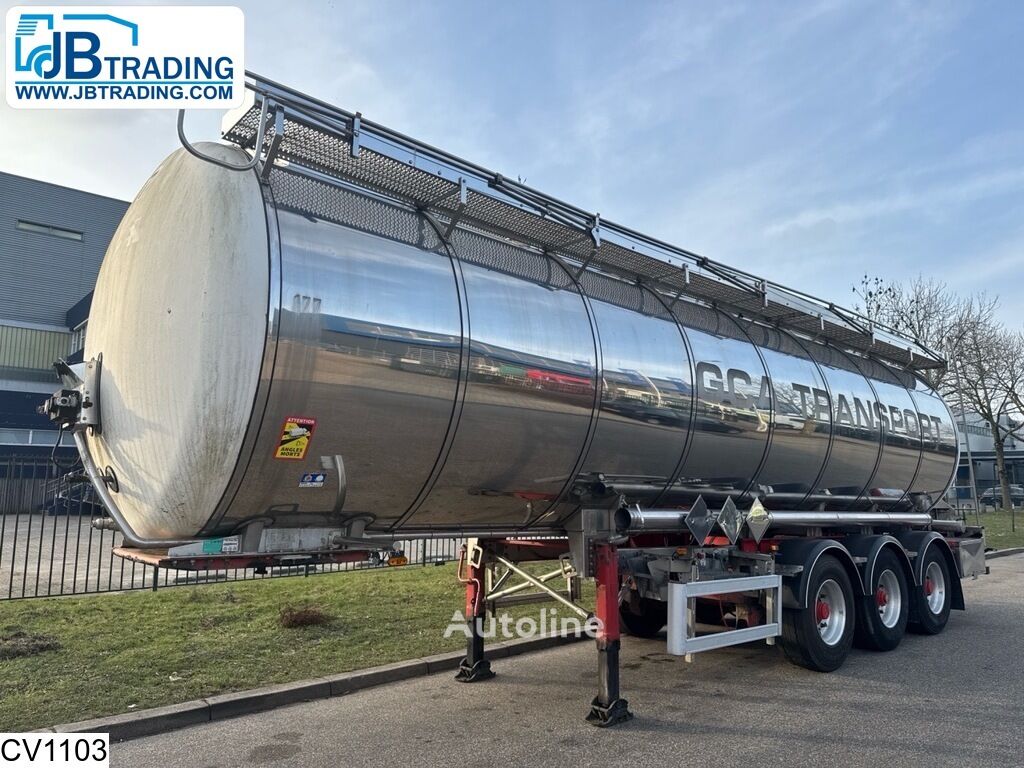 Tank GRW Chemie 37.500 Liter, 1 Comp, Lift axle cisterna za prevoz hemikalija