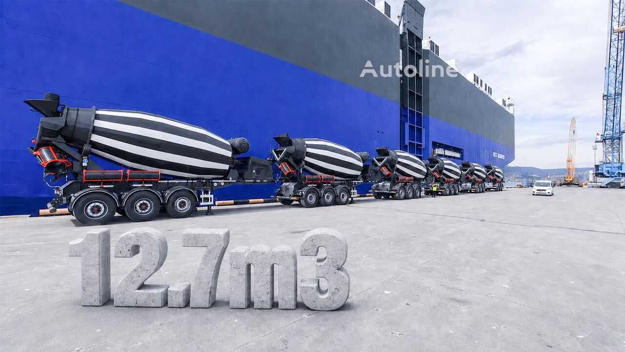 Novi STU 12,7 m3 Mixer Trailer poluprikolica betonska mešalica