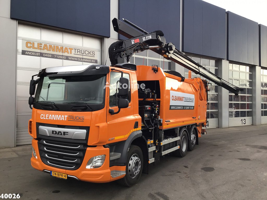 DAF FAN CF 340 Hiab 21 Tonmeter laadkraan kamion za smeće