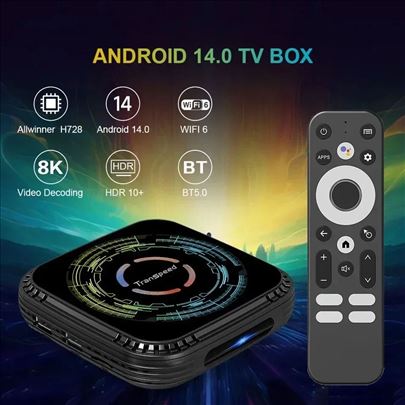 Transpeed H8x TV BOX/ Android 14 OS (4GB ram/64GB)